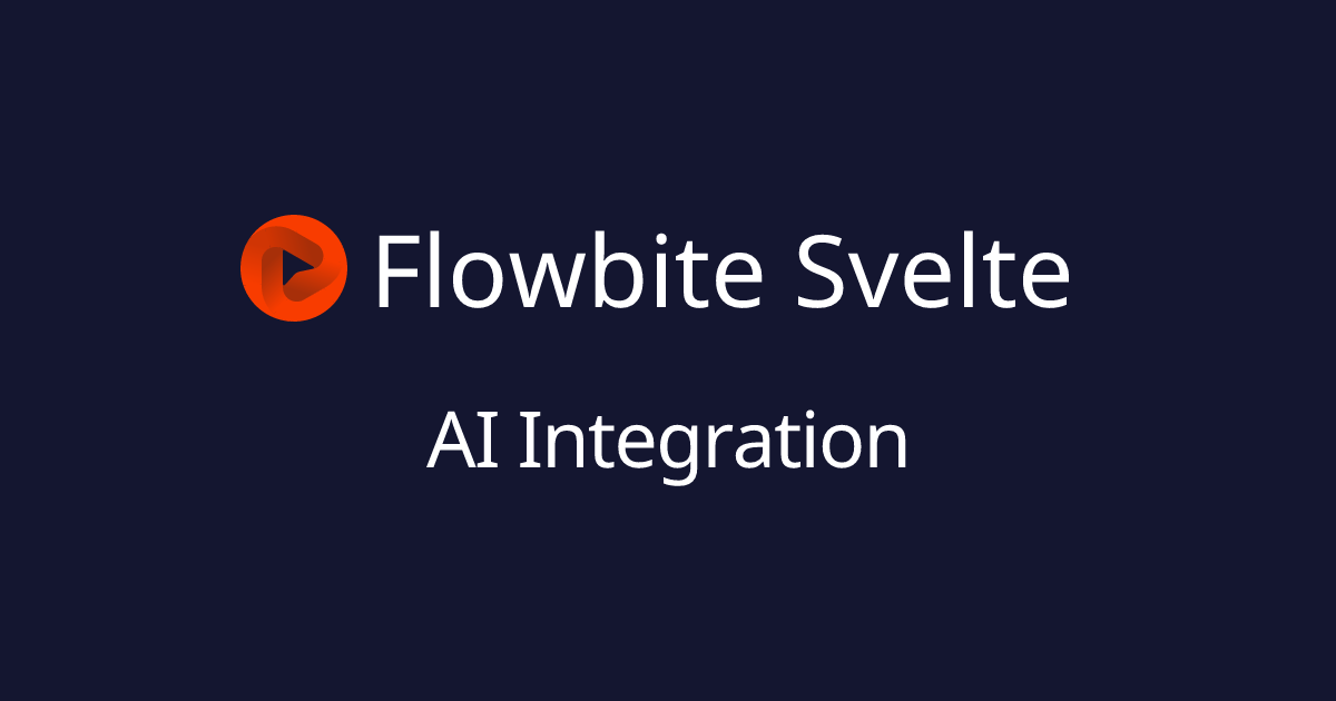AI Integration - Flowbite