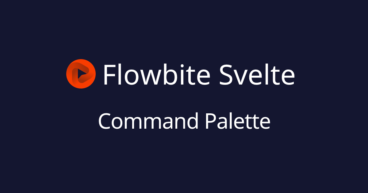 Command Palette - Flowbite