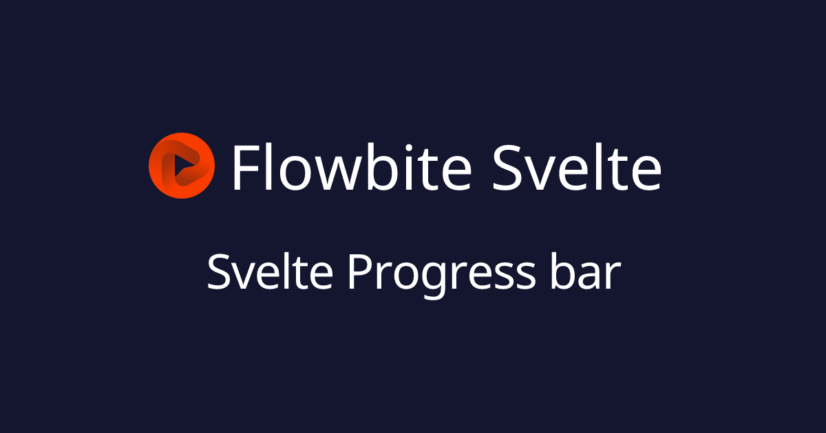 Svelte Progress bar - Flowbite