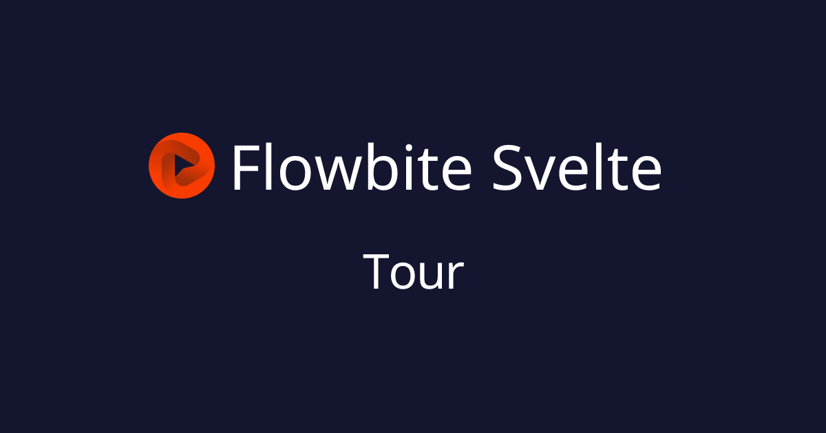 Tour - Flowbite
