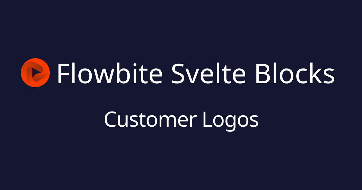 Customer Logos - Flowbite