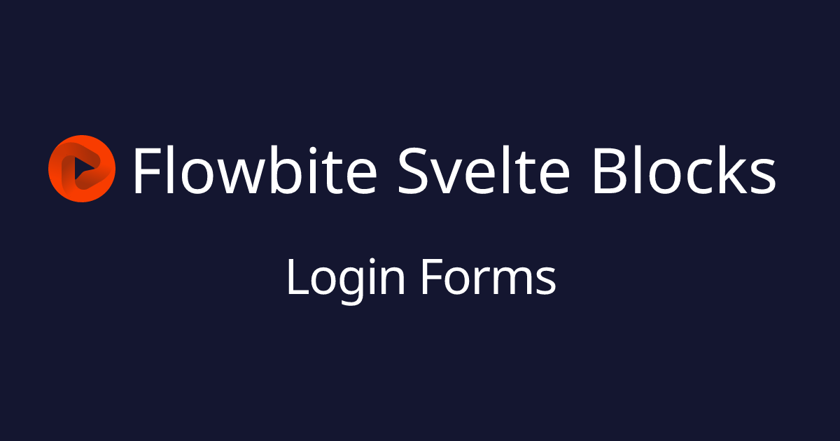 Login Forms - Flowbite
